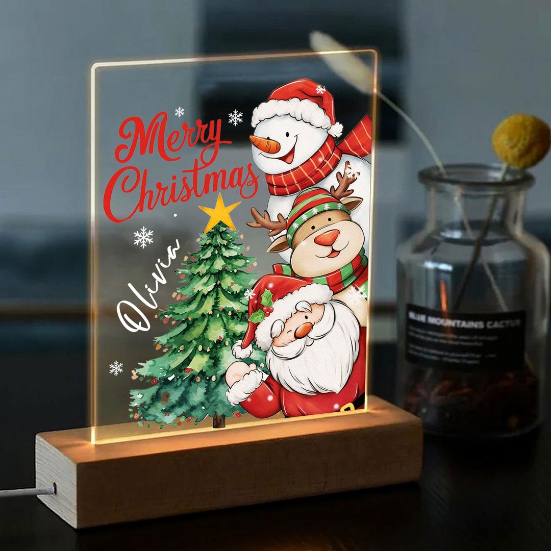 Personalized Christmas Cards 2025, Light up Xmas Cards, Custom Gifts ...