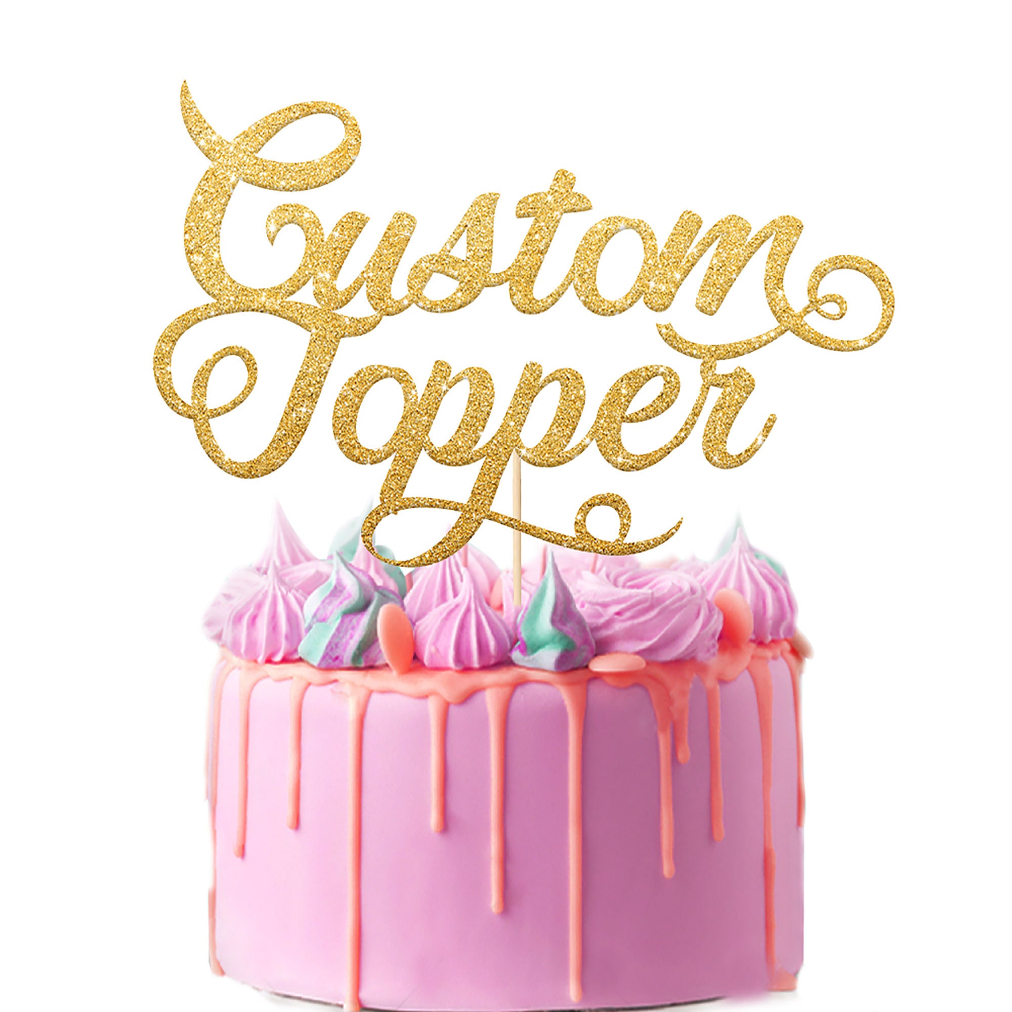 Personalized Cake Topper Custom Cake Decoration With Any - Etsy