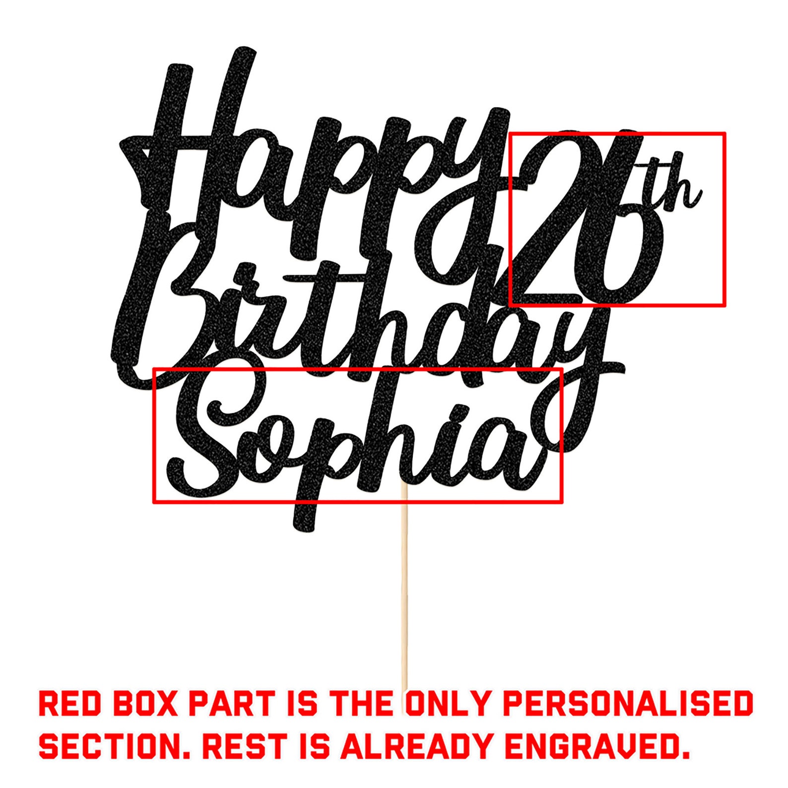 Personalized Cake Topper Birthday Personalized Happy Birthday - Etsy