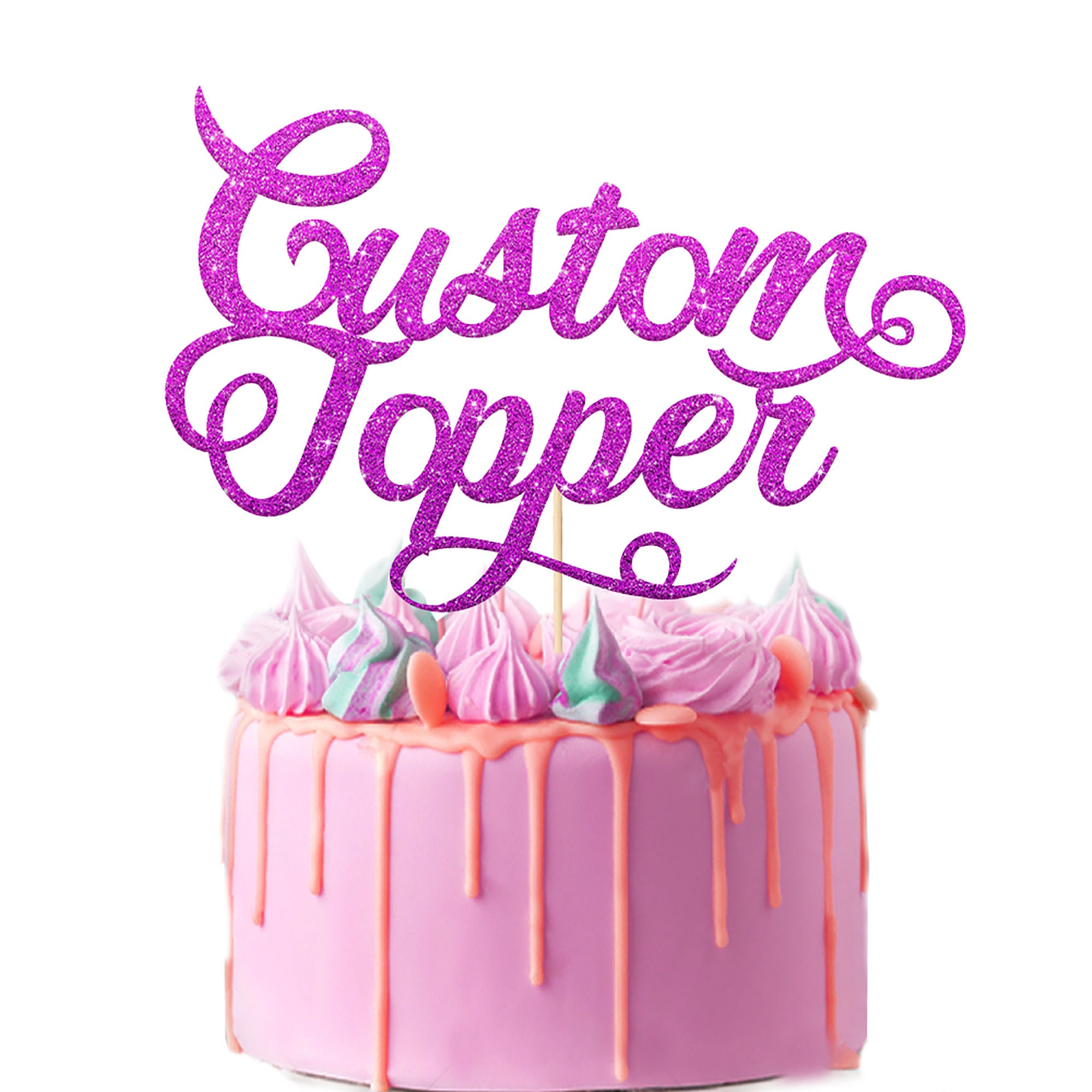 Personalized Cake Topper Custom Cake Decoration With Any - Etsy