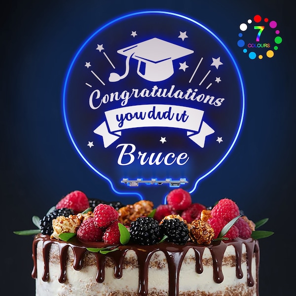 Light up Cake Topper - Etsy