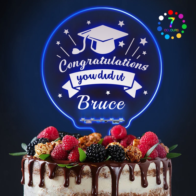 Light up Cake Topper - Etsy