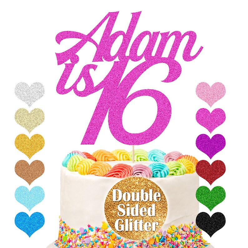 Personalized Cake Topper Birthday Personalized Happy Birthday Cake ...