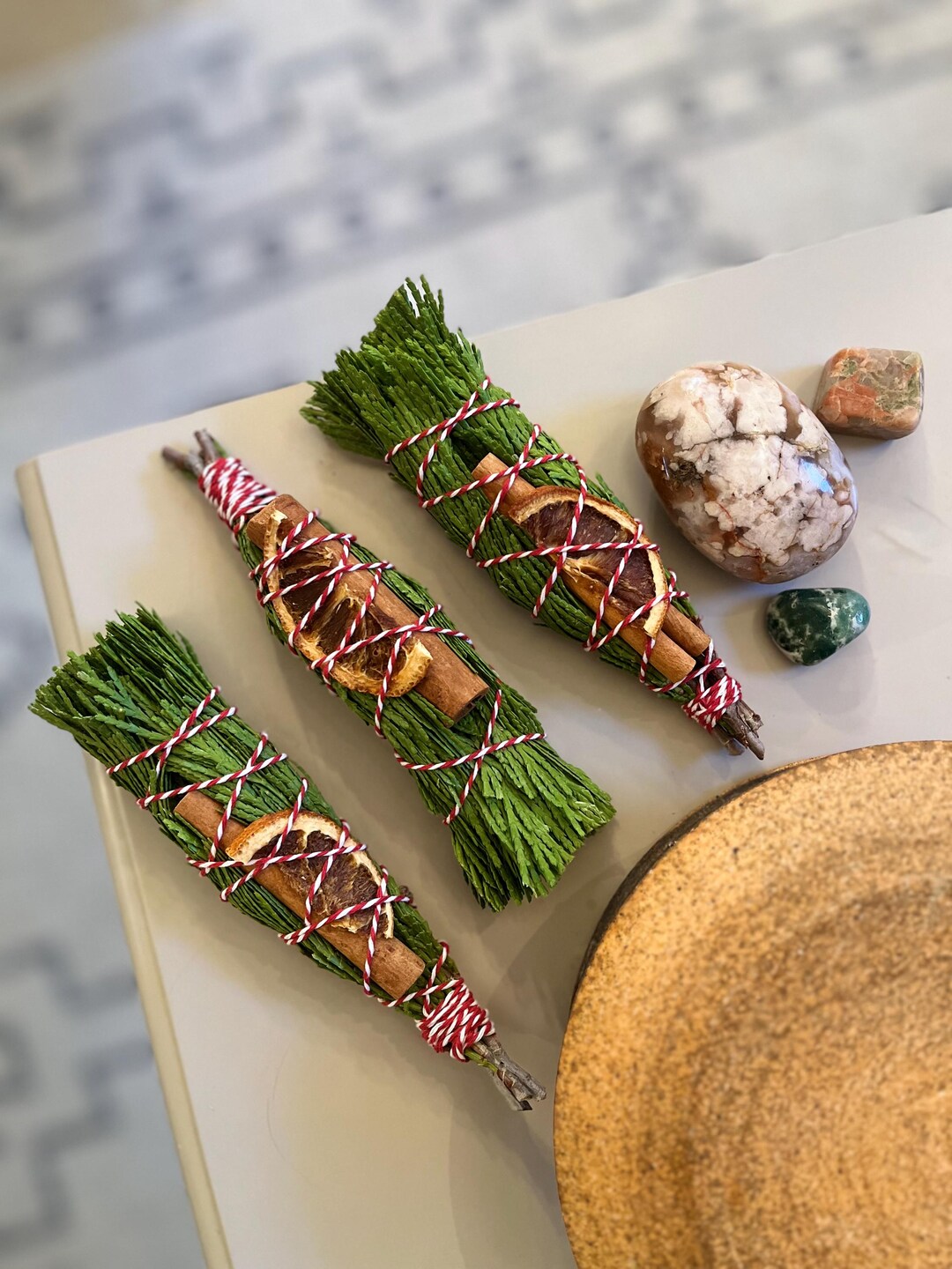 Cedar Smudge Wands Yule Wands Winter Smudging Alter Decor Natural Home ...