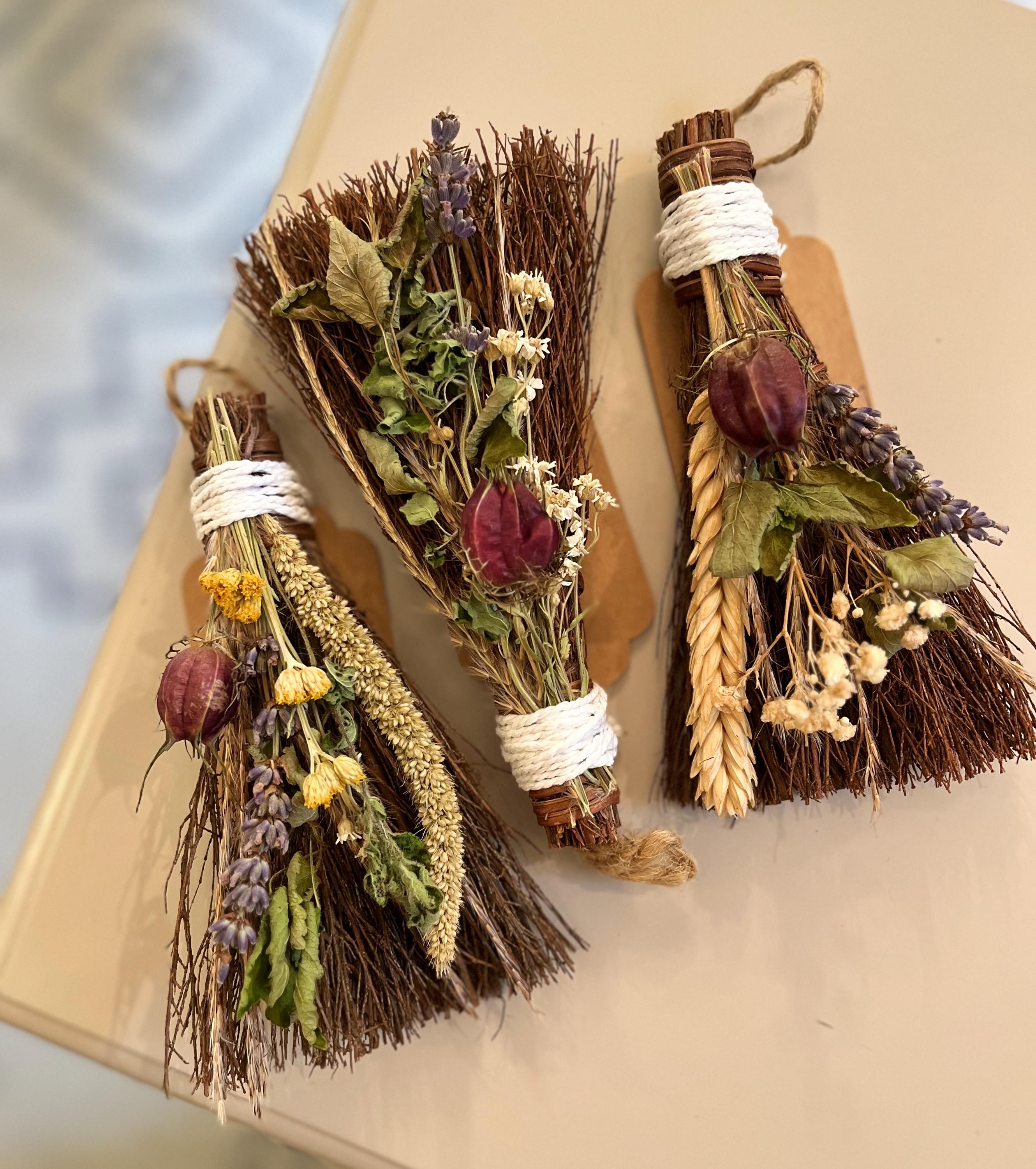 Home Decor Witches Broom Herbal Besom Hostess Gift Cottagecore Autumn ...