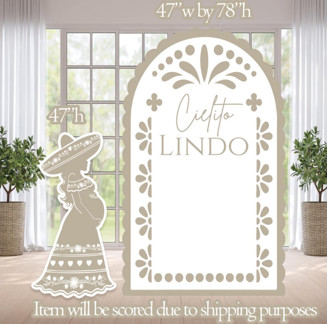 Tan Mexican Panel, Talavera Arch Panel, Cielito Lindo Panel, Party ...