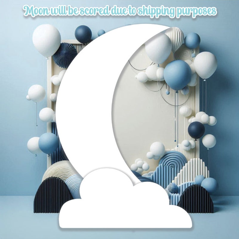 Over the Moon Shower Prop - Etsy