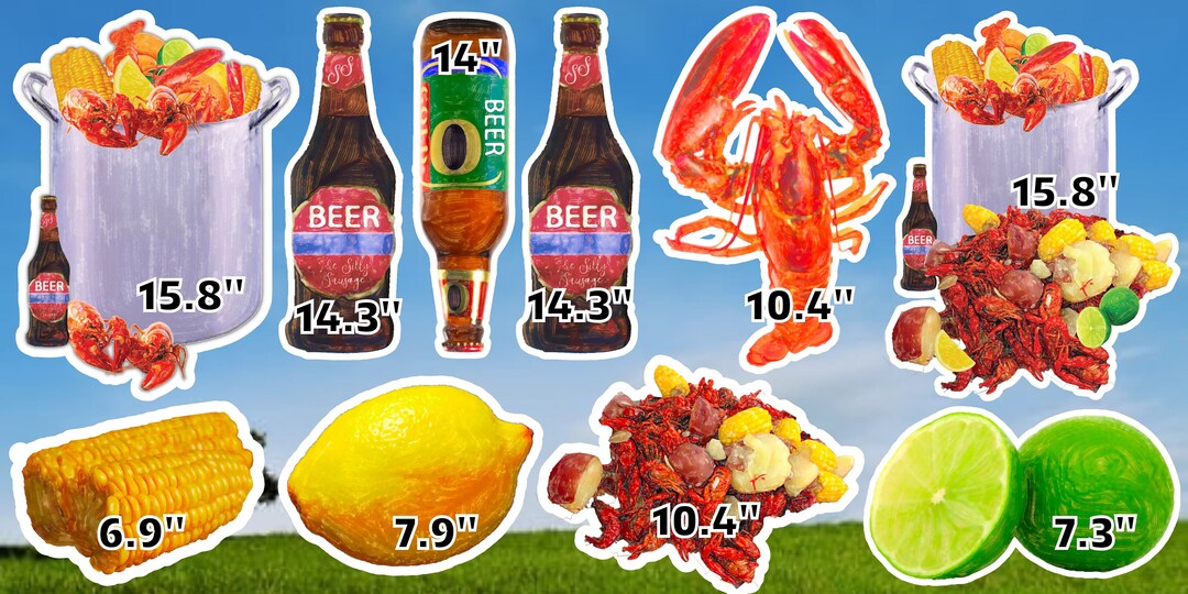 CRAWFISH Mudbugs Coroplast Cutouts Lawn Sign Yard Cards Party Decor ...