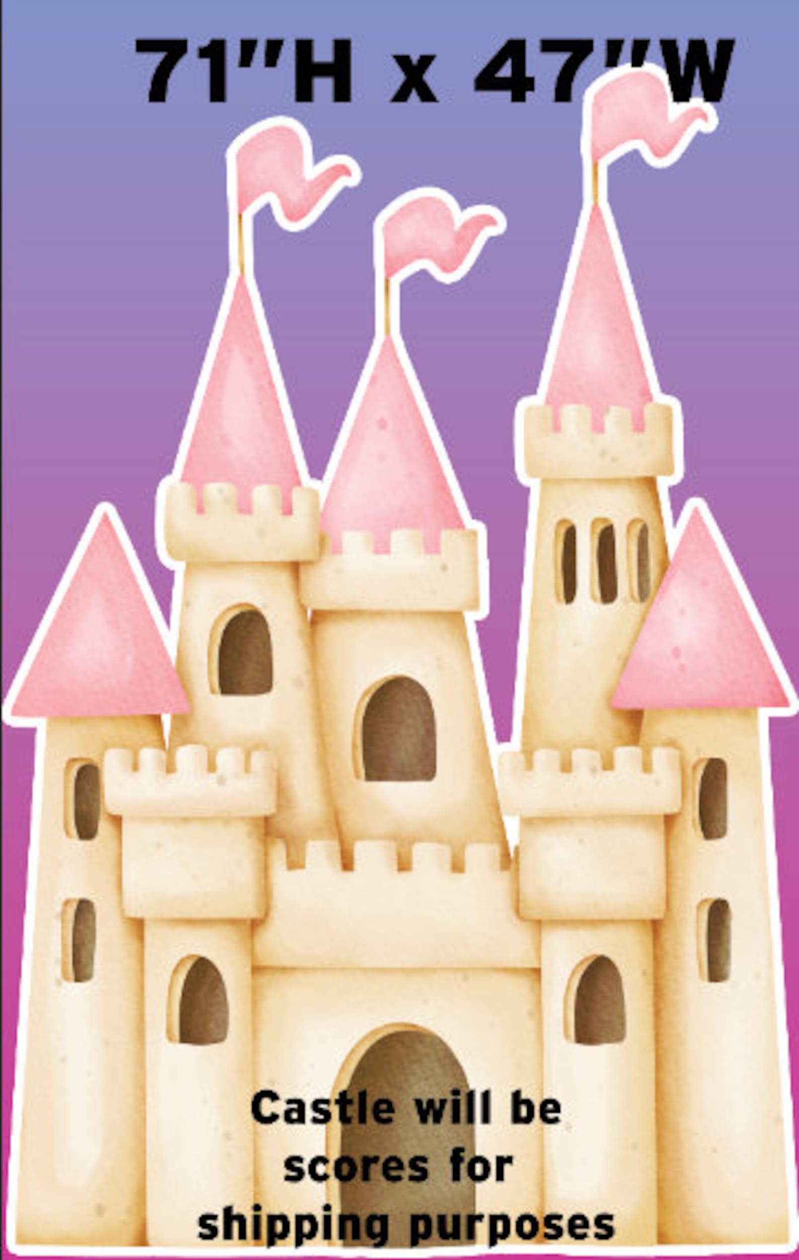 BF900-3QS-SB Sand Castle, Princess Castle, Party Props, Backdrops ...
