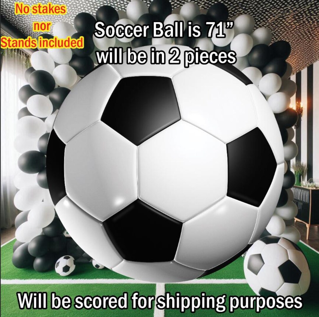 Giant Soccer Ball Prop, Coroplast, Sports, Party Props, Party Decor ...