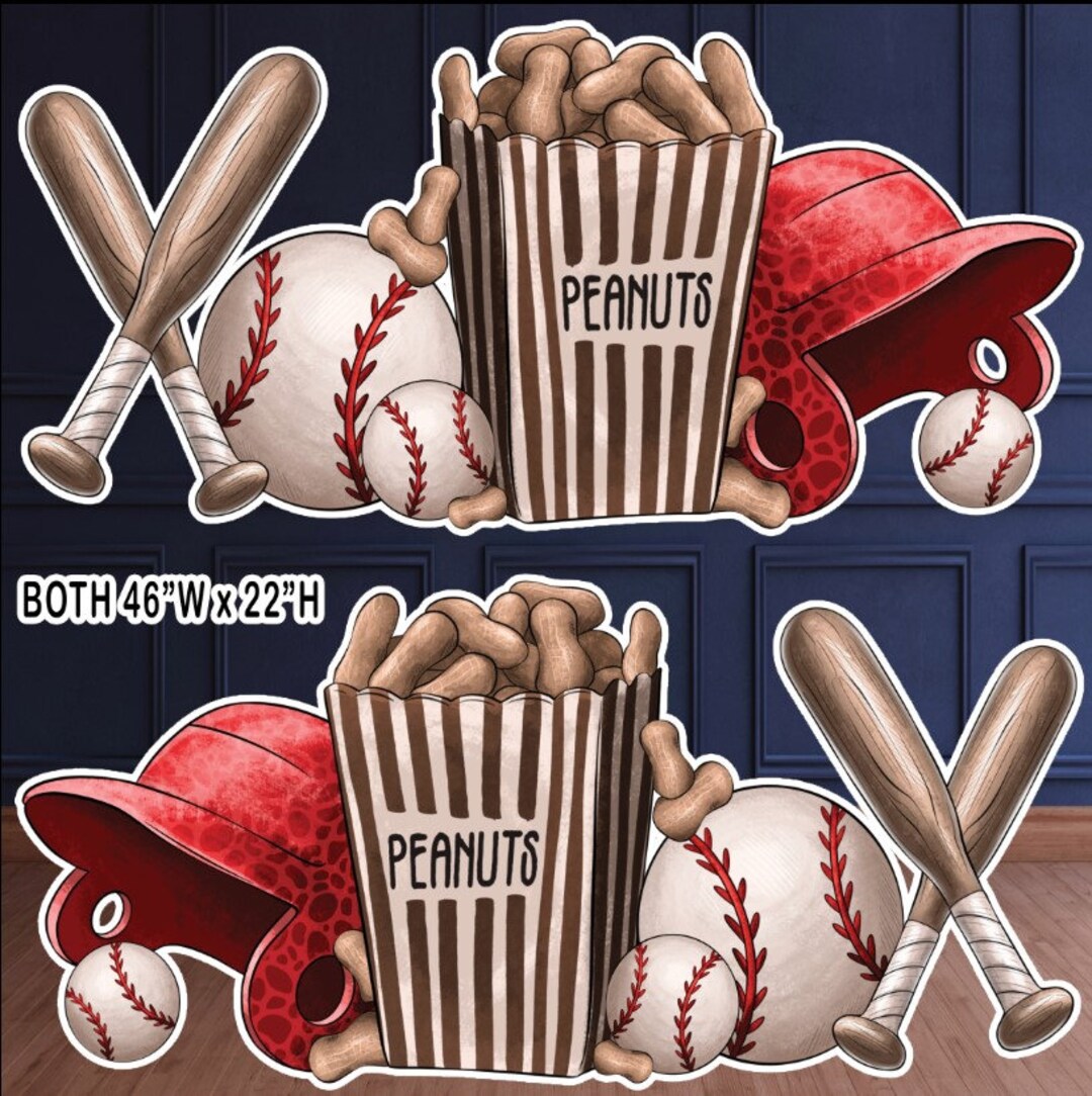 Yard Card Baseball Filler Coroplast Cutouts Lawn Sign Yard Cards Party ...