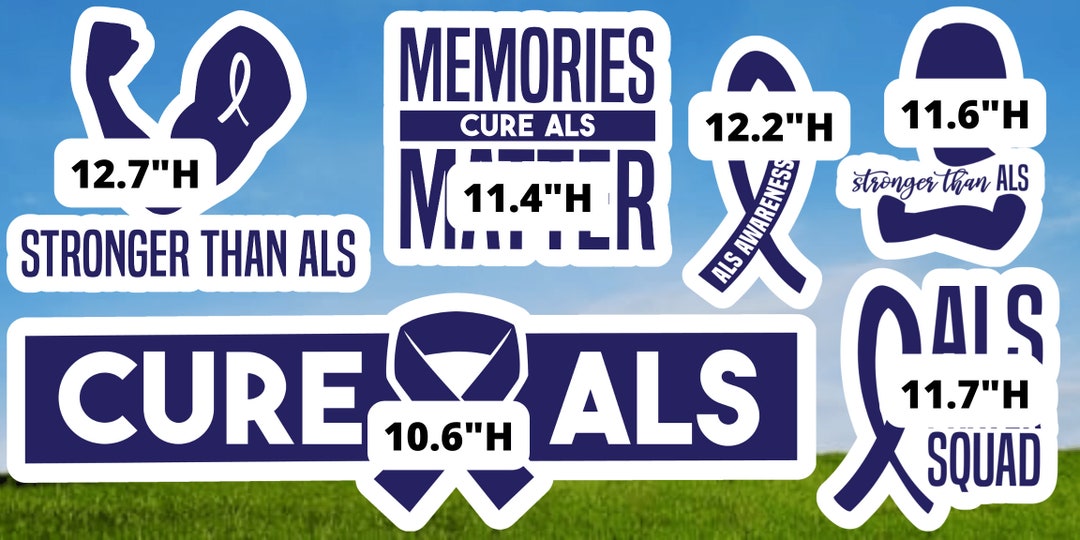 BF052 ALS Awareness WOMEN Coroplast Cutouts Lawn Sign Yard - Etsy