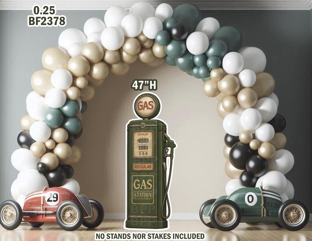 Gas Pump Coroplast Cutout Prop Vintage Car Birthday Props Party Decor ...