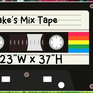 Mix Tape Custom 2 Different Fonts Mix Tape 80's Mix Tape 90's Coroplast ...