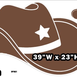 Cowboy Hat Props, Coroplast, Party Prop, Birthday Props, Party Decor ...