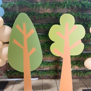 5FT Tree BF965-3QS-SB Coroplast, Woodland Props, Party Props, Tree ...