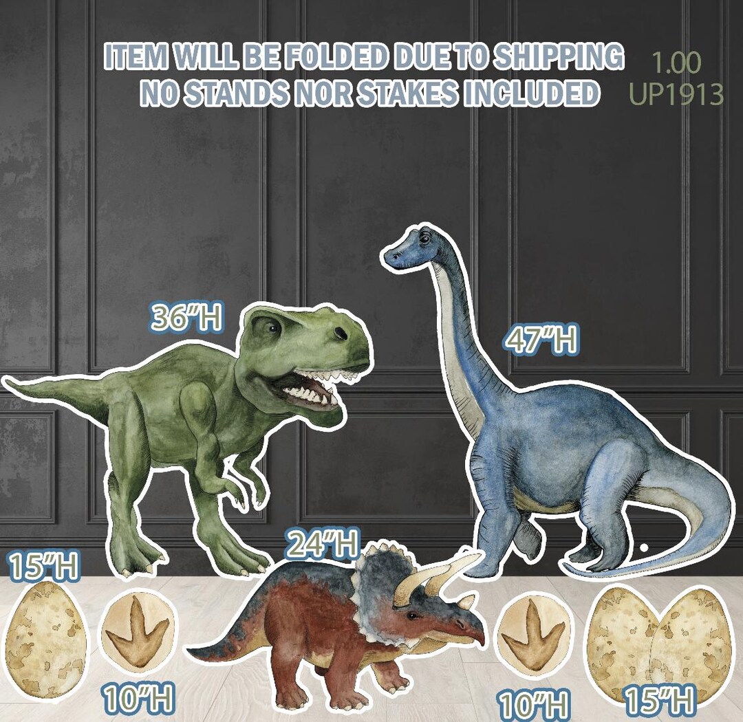 Dinosaurs Birthday Props Coroplast Baby Shower Props Party Decor Dino ...