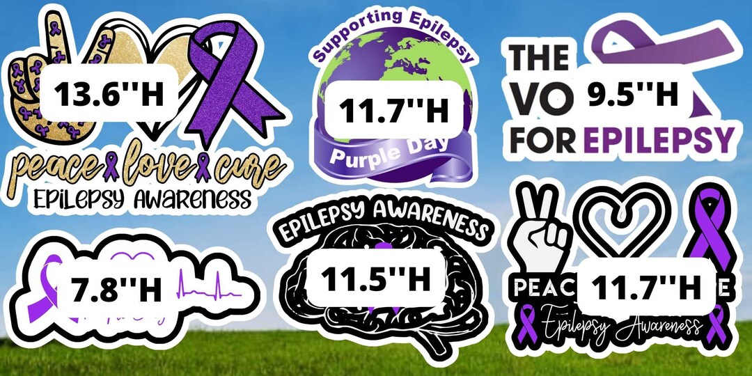 EPILEPSY Awareness Coroplast Cutouts Lawn Sign Yard Cards Party Decor ...