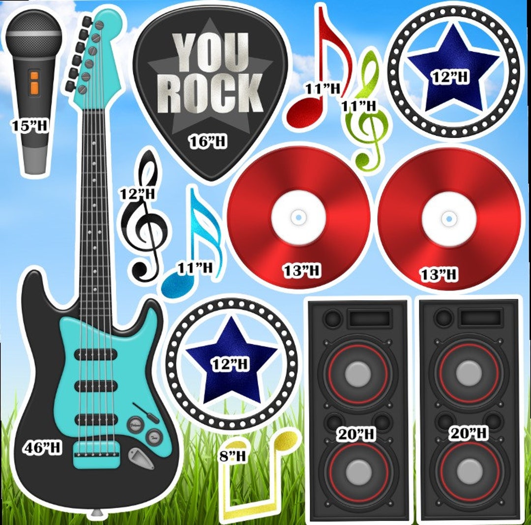 BF452-HS You Rock Rock and Roll Guitar Mic Guitar Pick Coroplast ...