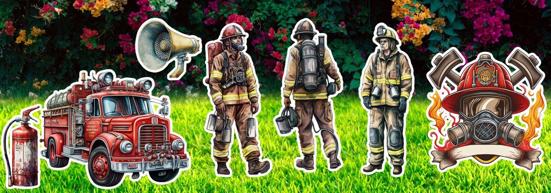 Firefighters' Ladderman Smoke Jumper Engineman Firetruck First ...