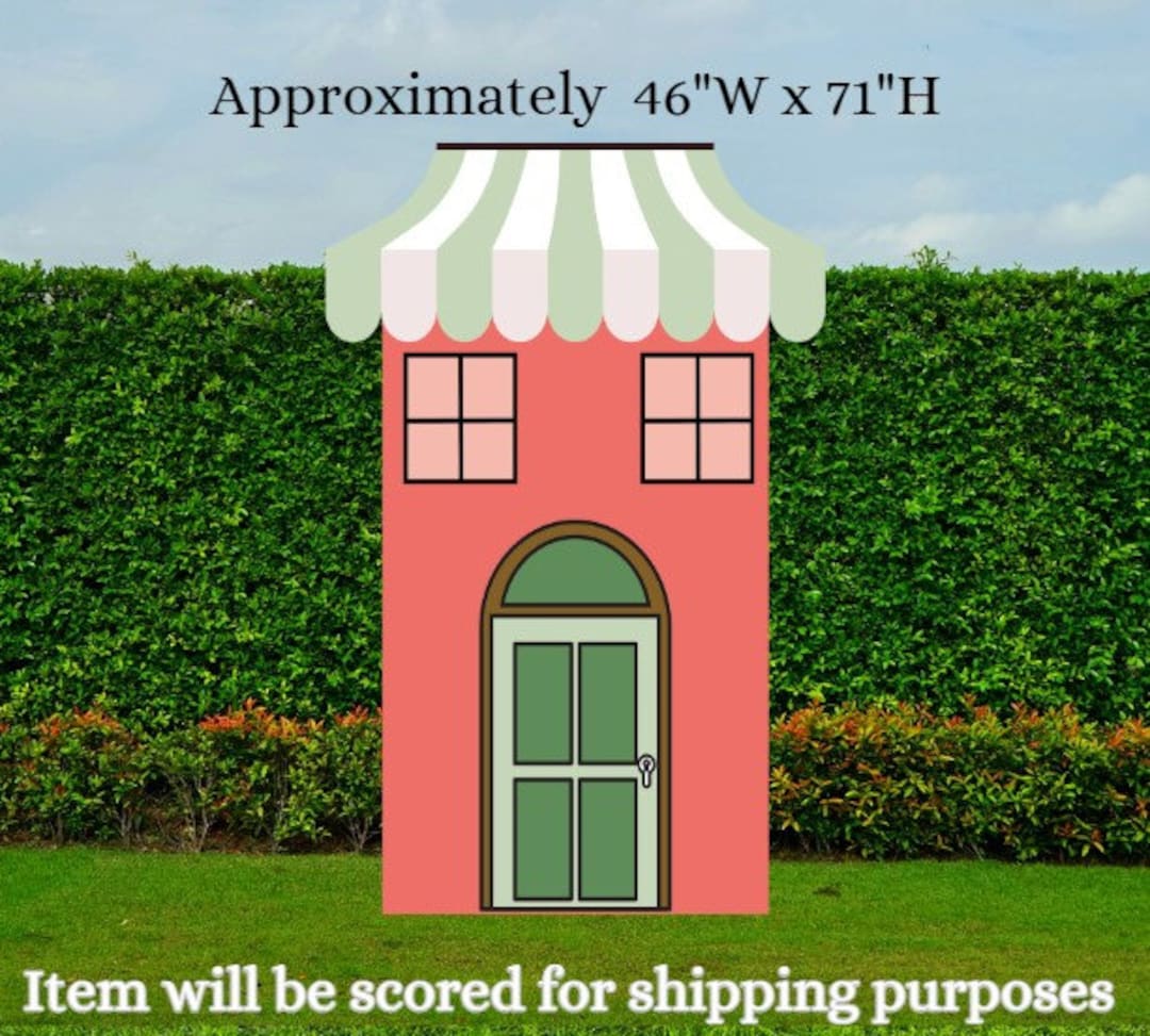 House Panel Backdrop, Party Party Props Decorations Backdrops Coroplast ...