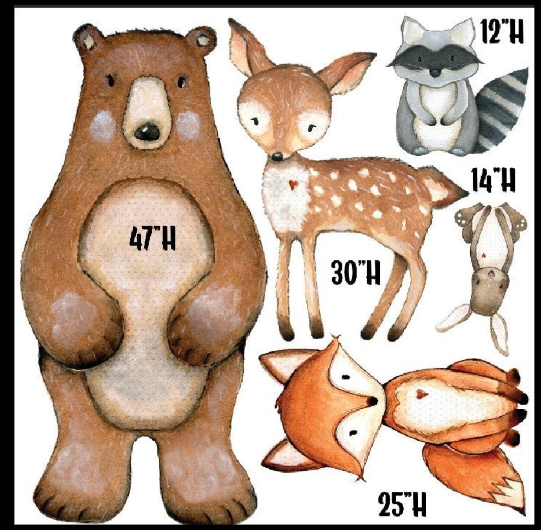 Woodland Animals, Party Decor, Birthday Decor, Baby Shower Decor, Party ...