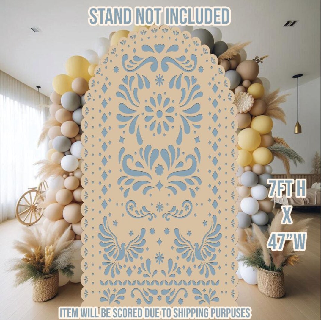 Blue Mexican Panel, Talavera Arch Panel, Cielito Lindo Panel, Party ...