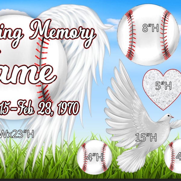 In Loving Memory Yard Sign - Etsy