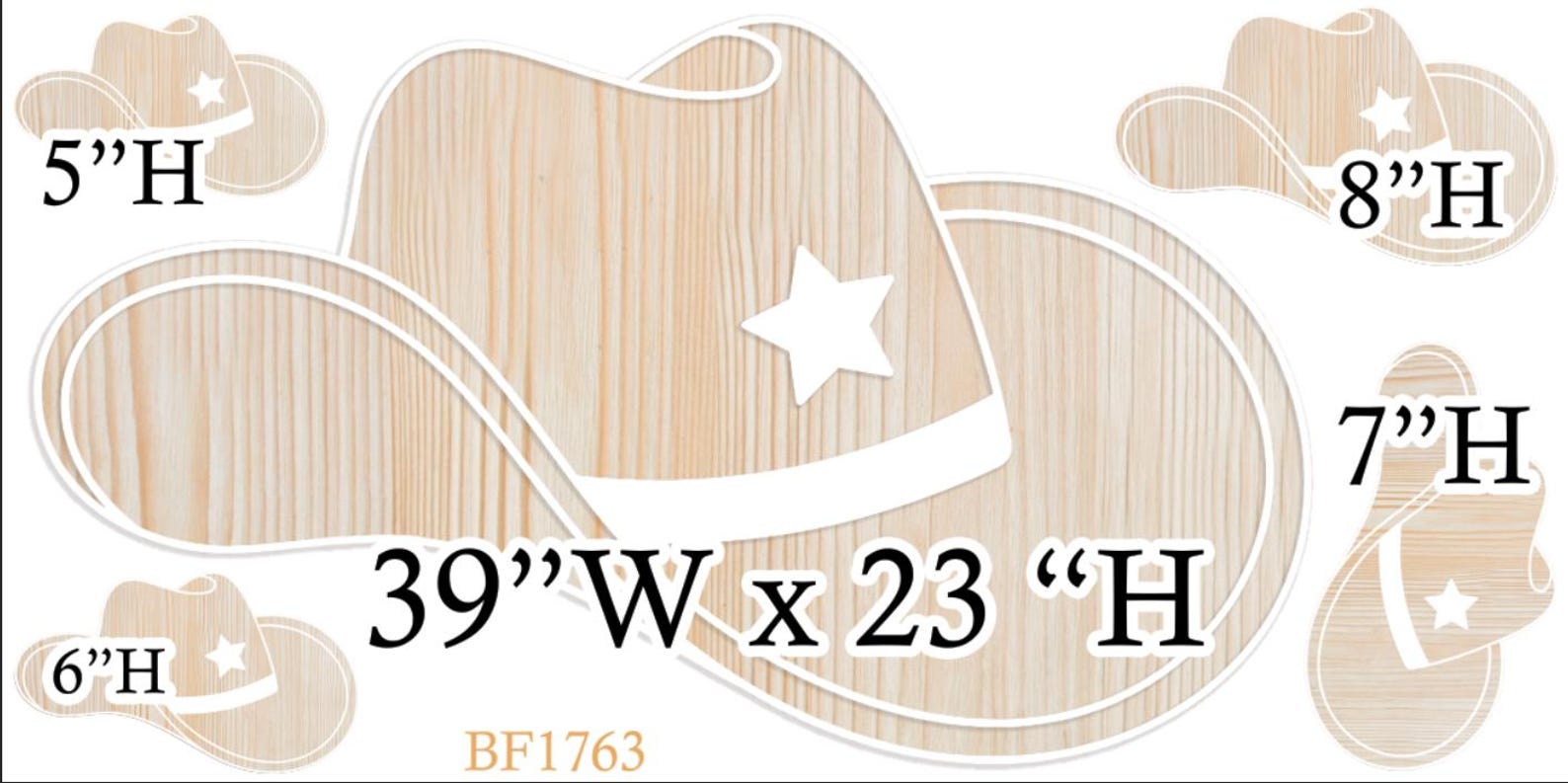 Cowboy Hat Props, Coroplast, Party Prop, Birthday Props, Party Decor ...