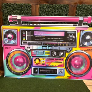80'S 90'S Boombox Radio THEME Party Decor, Party Props, Yard Decor ...