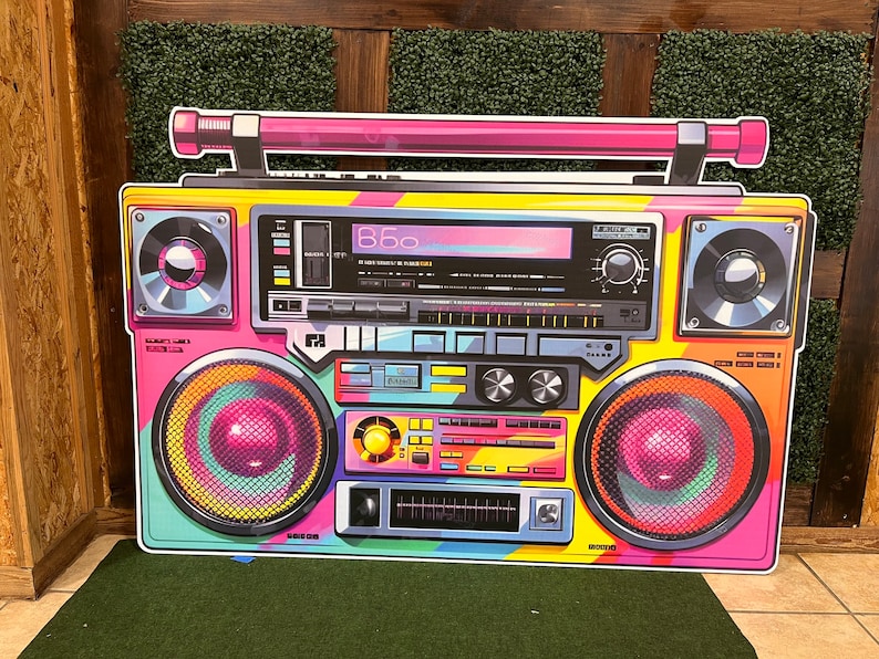 80'S 90'S Boombox Radio THEME Party Decor, Party Props, Yard Decor ...