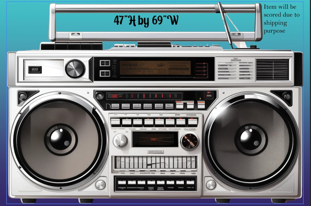 80'S 90'S Boombox Radio THEME Decor, Party Props, Yard Decor, Center ...