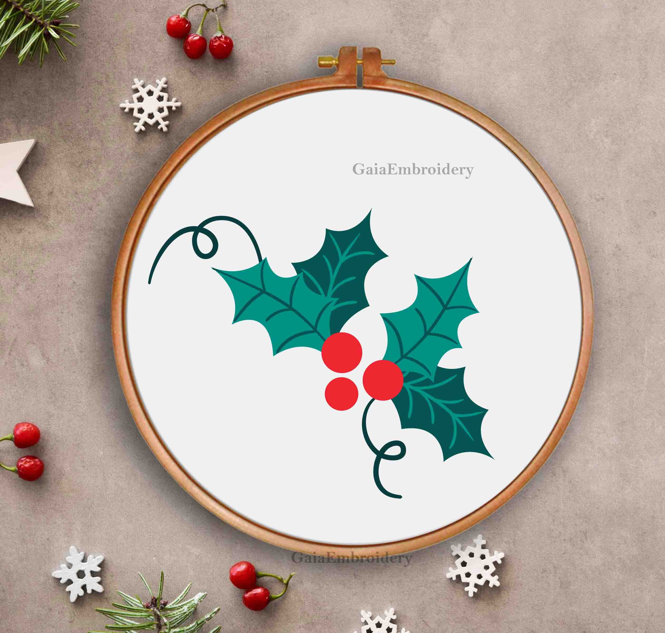 Mini Christmas Embroidery Pattern Pdf for Download Mini Christmas ...