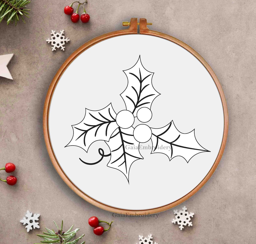Mini Christmas Embroidery Pattern Instant Download Mini Christmas ...