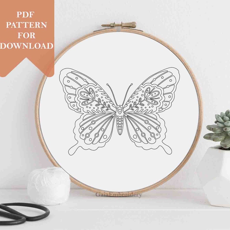 Embroidery Butterfly - Etsy