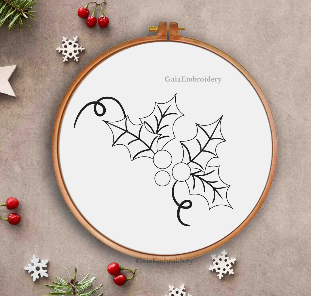 Mini Christmas Embroidery Pattern Pdf for Download Mini Christmas ...