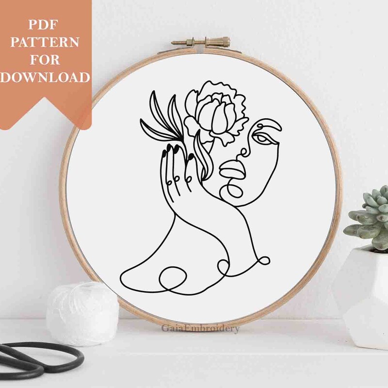 Woman Embroidery - Etsy