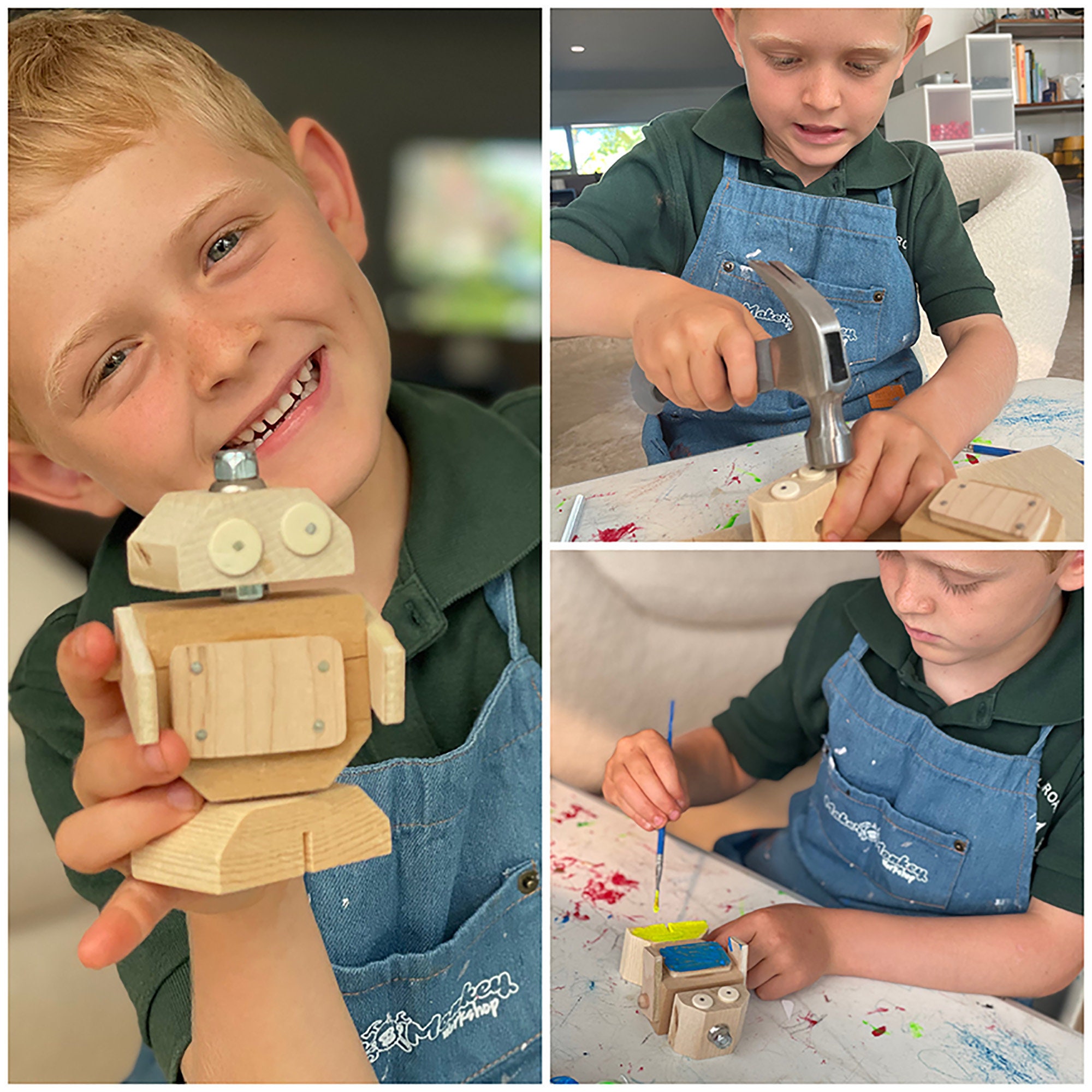 DIY Robot Building Craft Kit for Kids/beginner Woodworking - Etsy