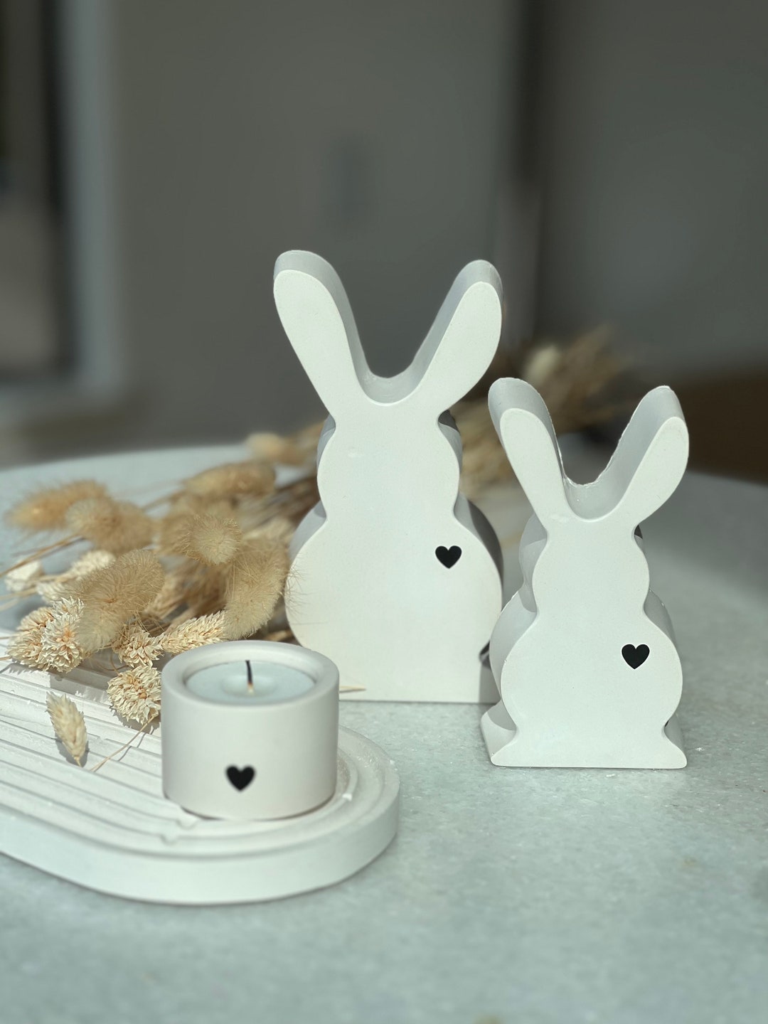 White Easter Bunnies, Modern Home, Scandinavian Style, Bunny ...