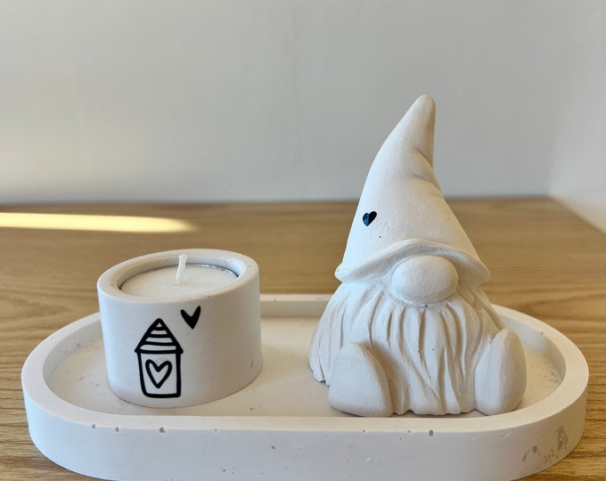 White or Black Gnome, Christmas Gnome, Welcome Gift, Minimalistic ...