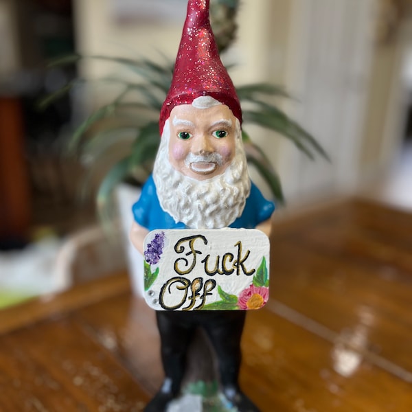 Rude Garden Gnome - Etsy