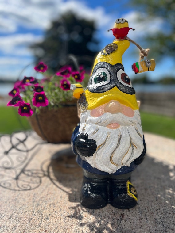 Minion Garden Gnome Statue - Etsy