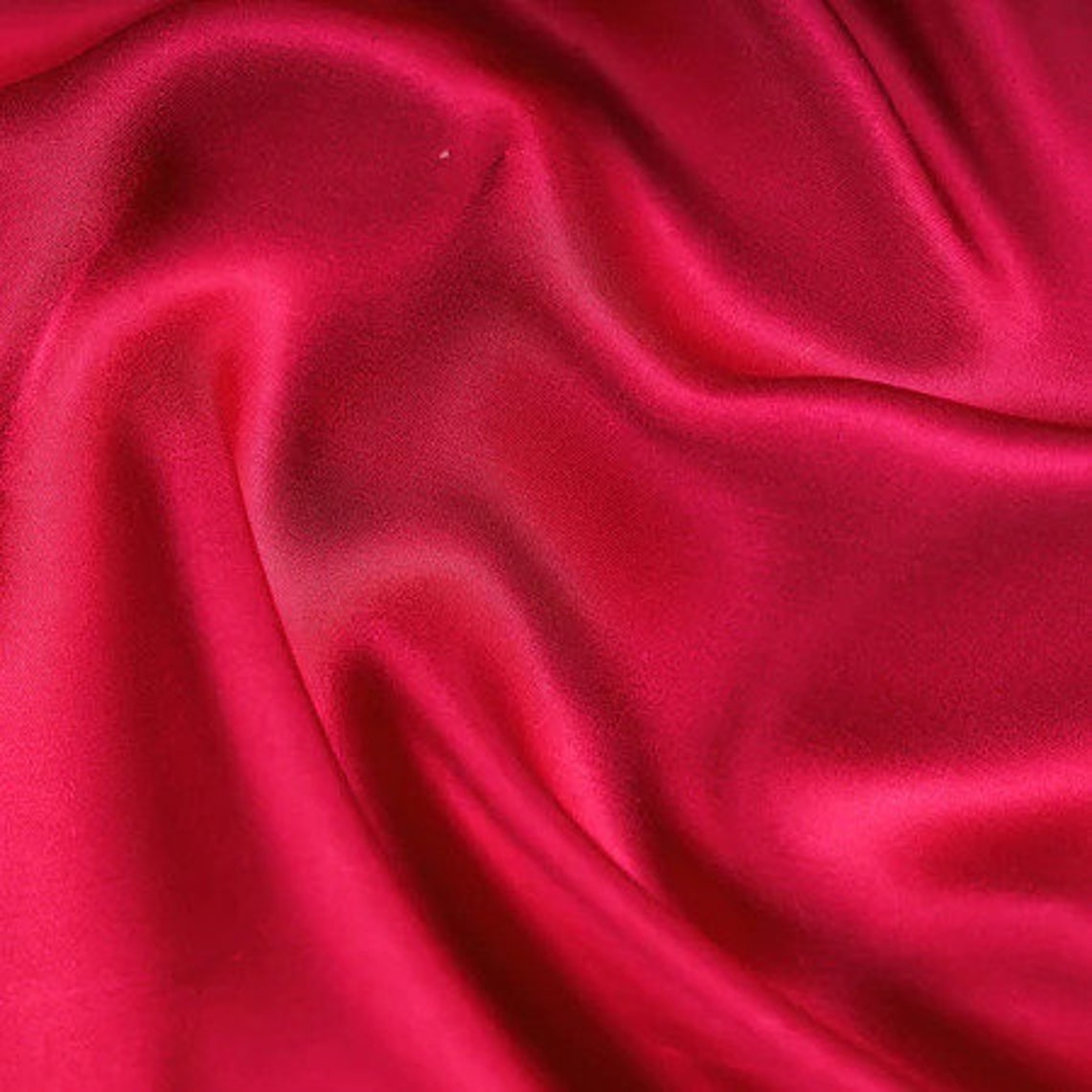 Amaranth Red Viscose Plain Modal Silk Fabric for Dress, One-piece ...