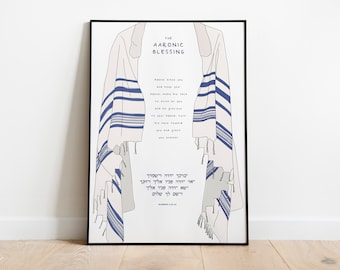 The LORD Bless Numbers 6 Printable Wall Art, the Aaronic Blessing Wall ...