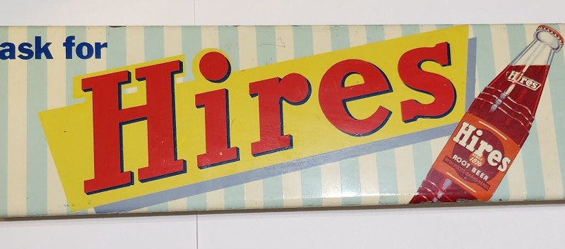 Vintage Hires Root Beer Door Push Sign With Handle Frame - Etsy