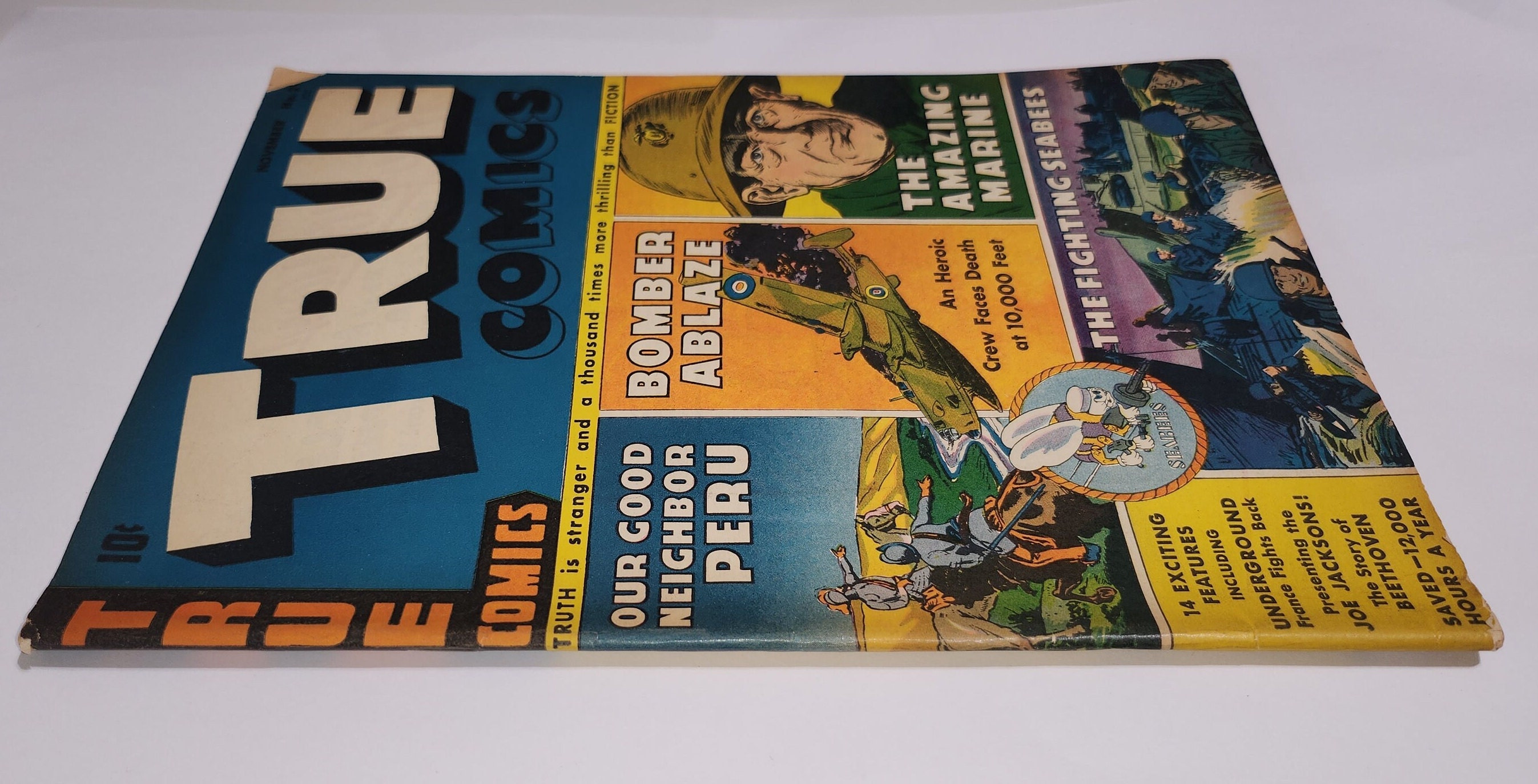 True Comics Nov. 1943 29 WWII Comic Book - Etsy
