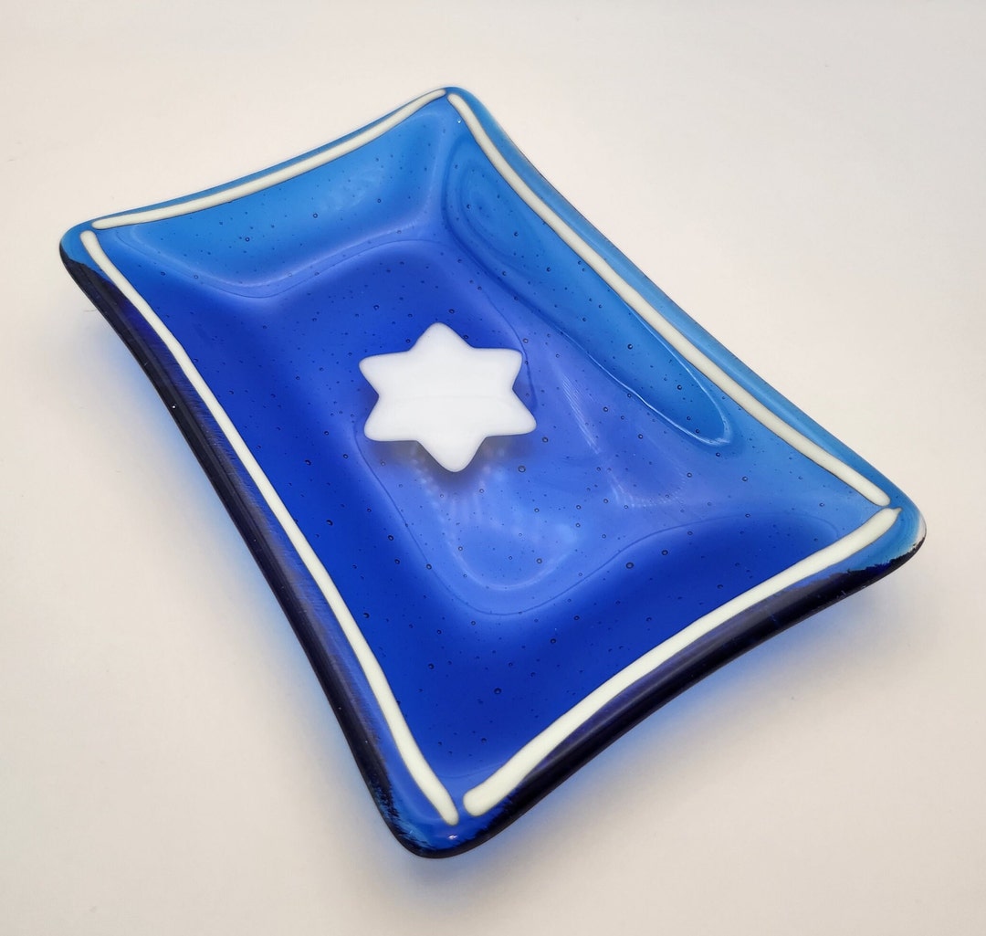 Star of David Fused Glass Dish - Etsy