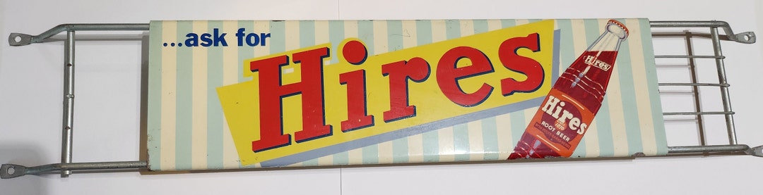 Vintage Hires Root Beer Door Push Sign With Handle Frame - Etsy