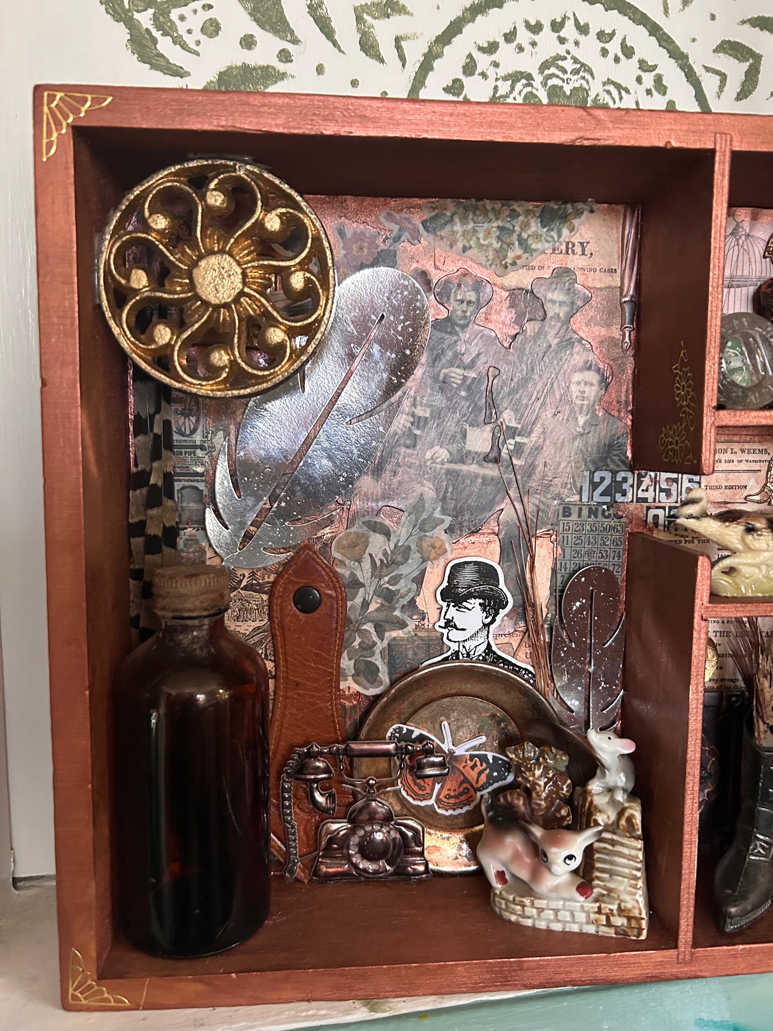 Cowboy and Prohibition Assembled Art Shadow Box. - Etsy
