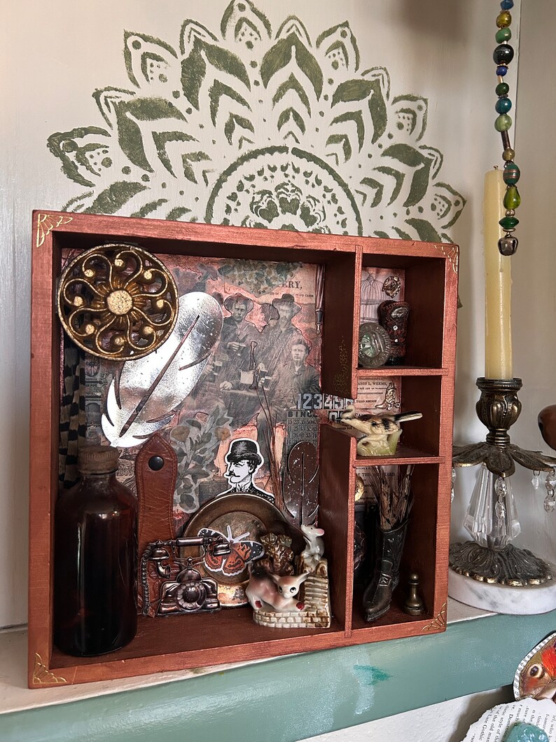 Cowboy and Prohibition Assembled Art Shadow Box. - Etsy
